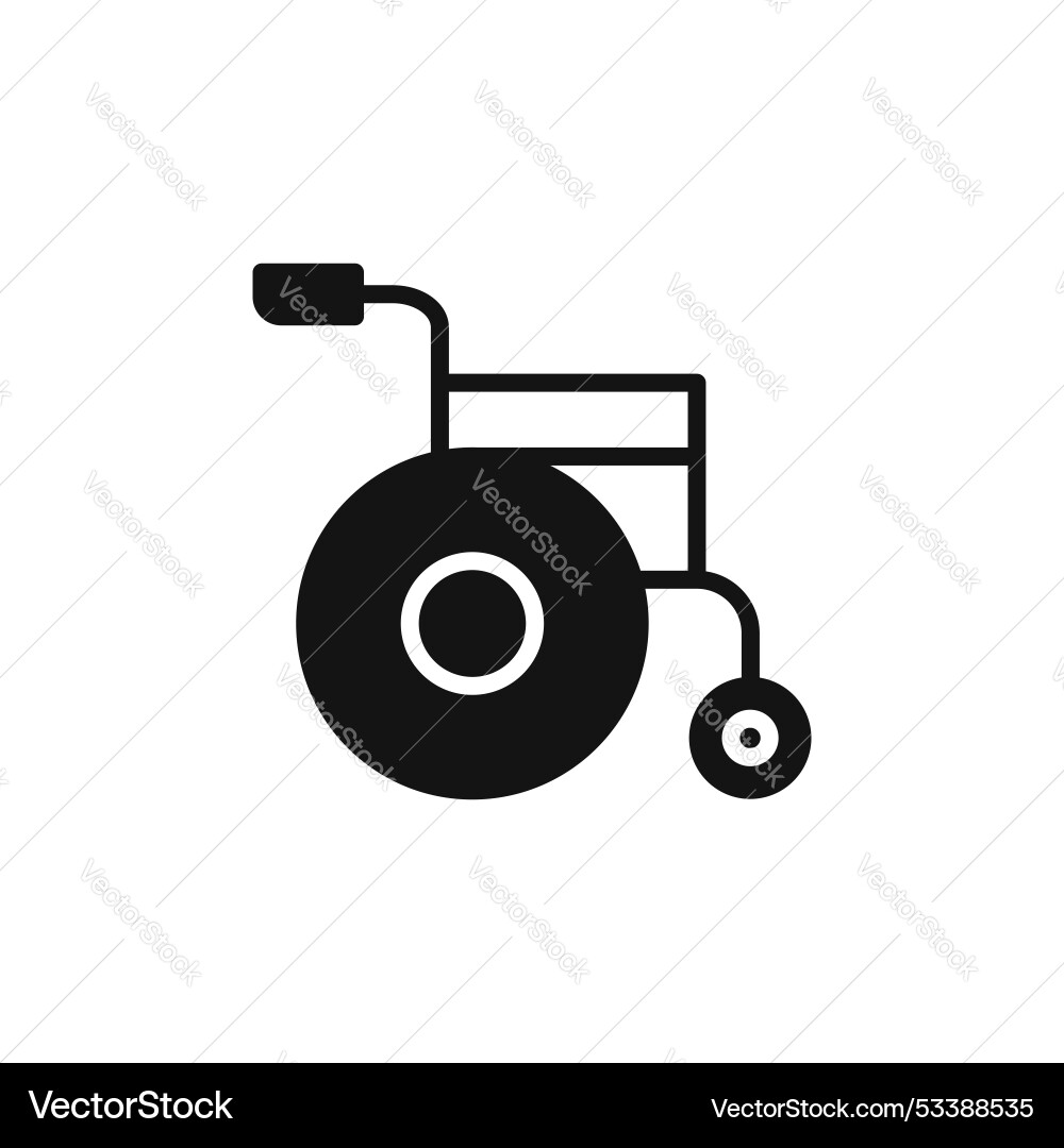 Wheelchair icon set disabled disability wheel Vector Image