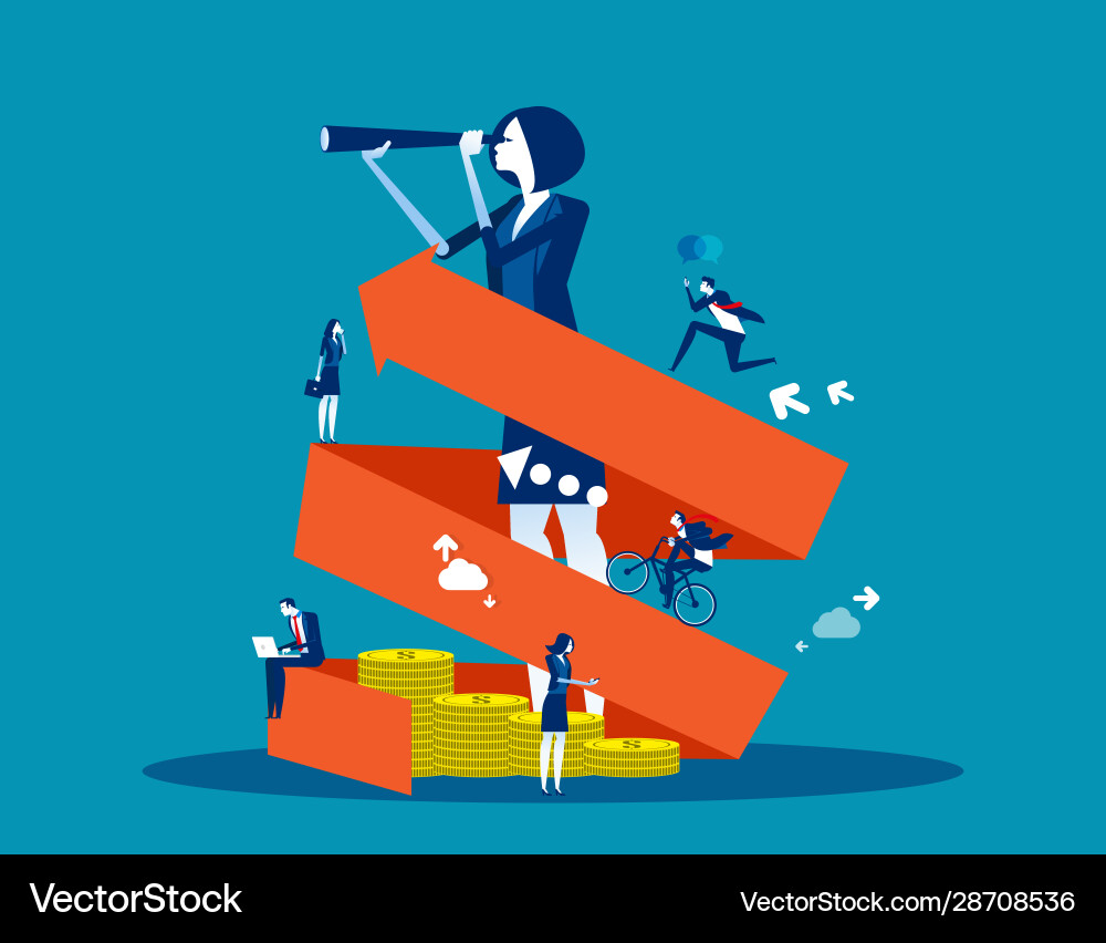 Business teamwork and communication concept Vector Image
