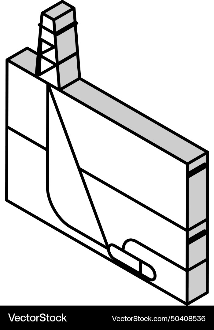 Directional drilling petroleum engineer isometric Vector Image