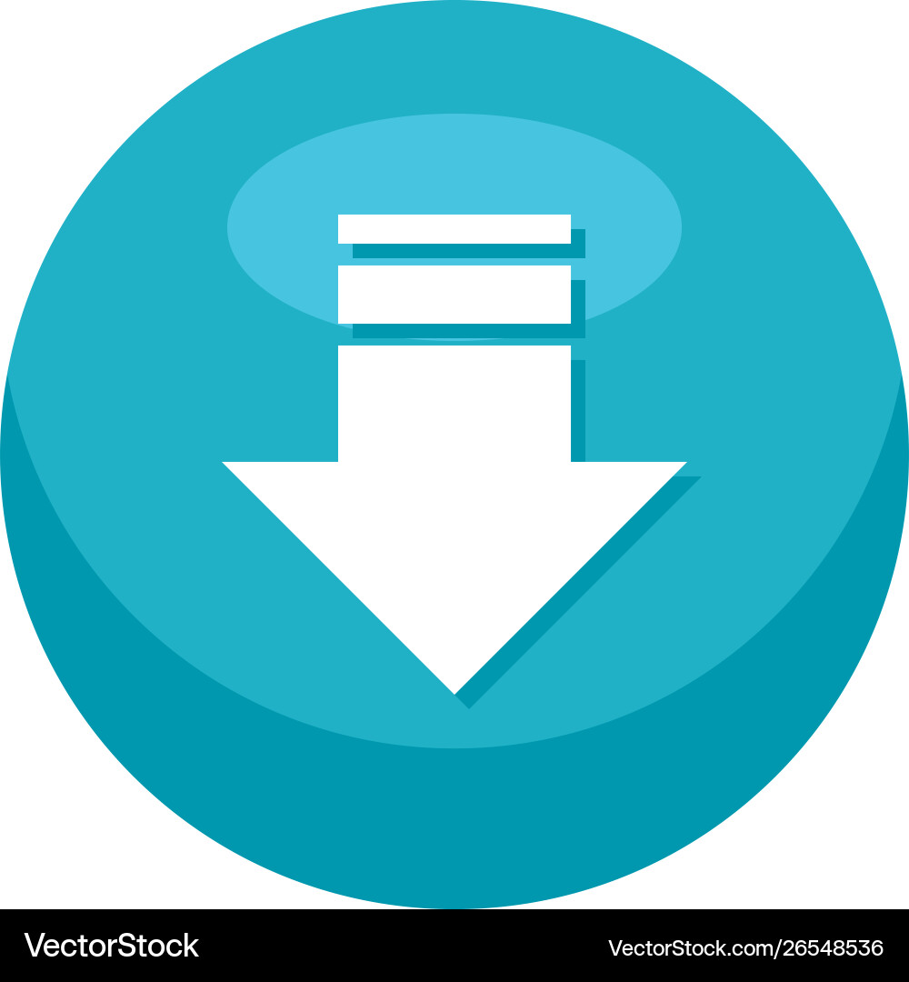 Download button icon Royalty Free Vector Image