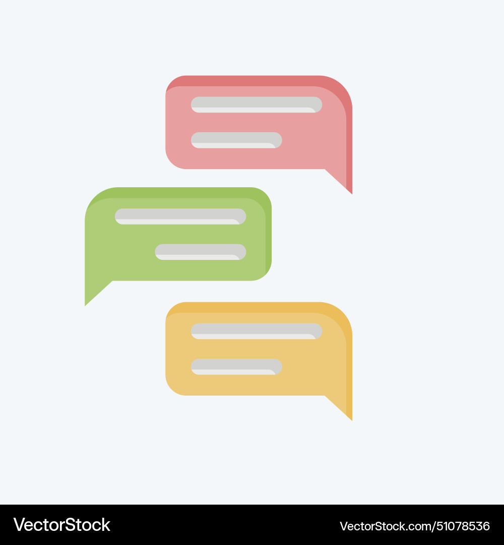 Icon chat related to online game symbol flat Vector Image