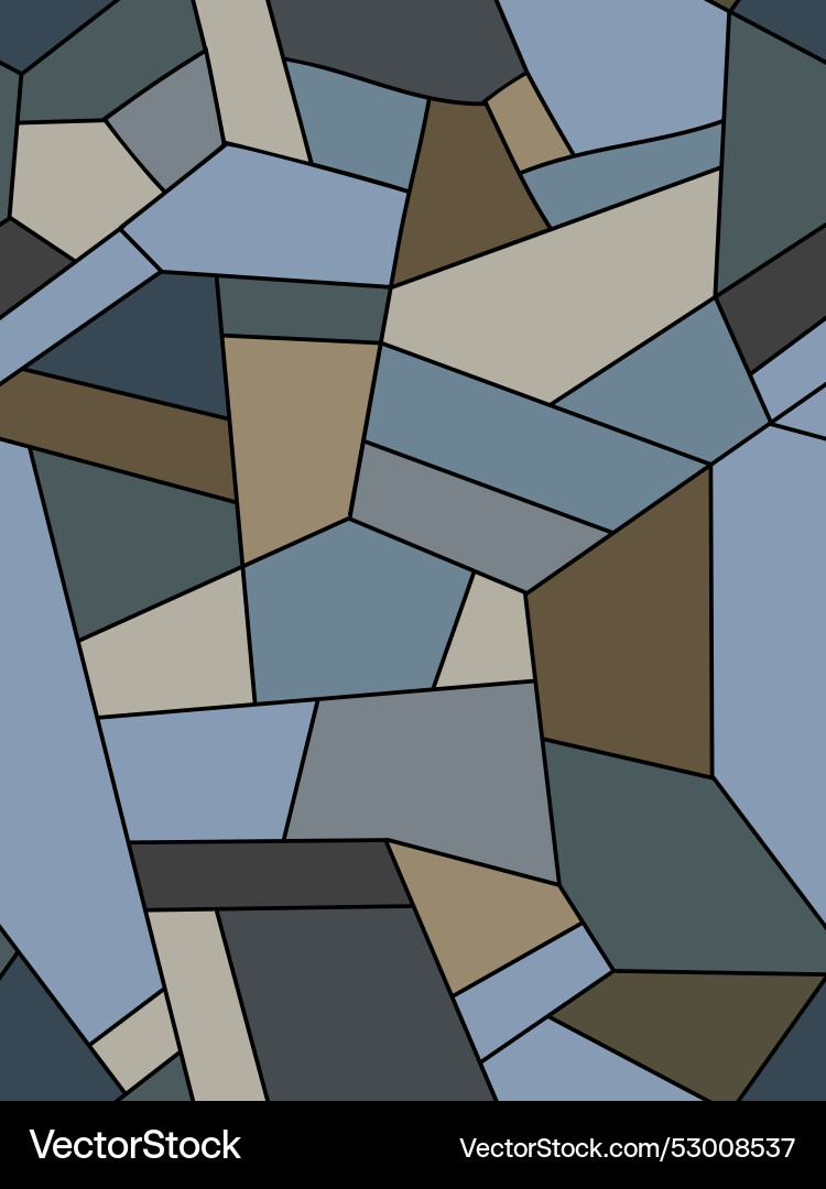 Seamless pattern with geometric crystal shapes 1 Vector Image