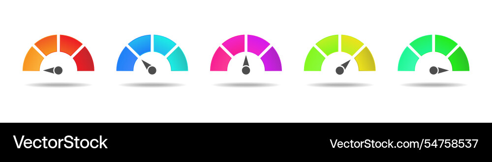 Speedometer or rating meter signs gauge Royalty Free Vector