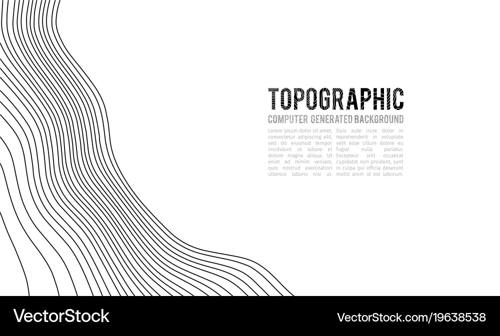 Topographic map contour background topo Royalty Free Vector