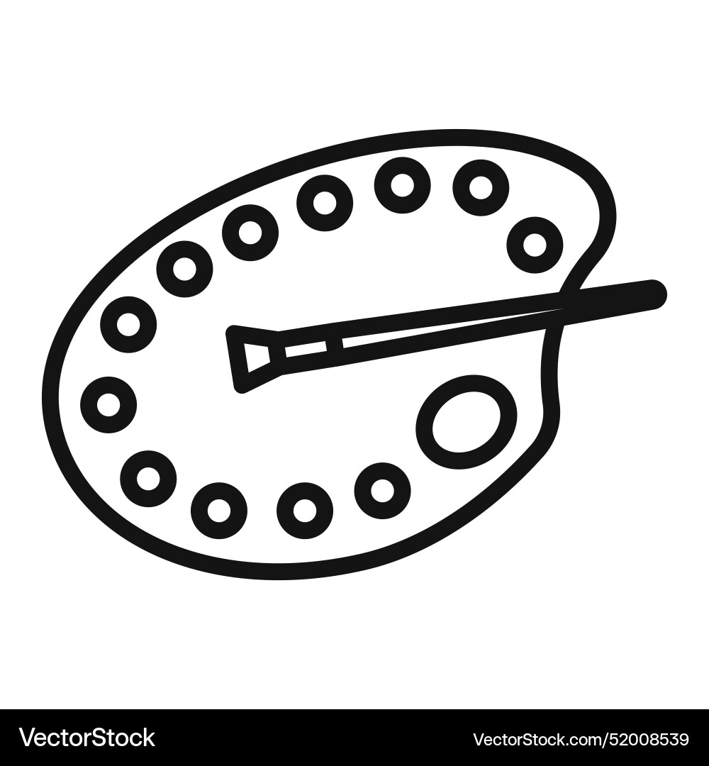 Artist palette icon perfect for art and creativity