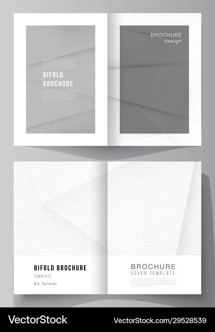 Layout two a4 cover mockups design Royalty Free Vector Image