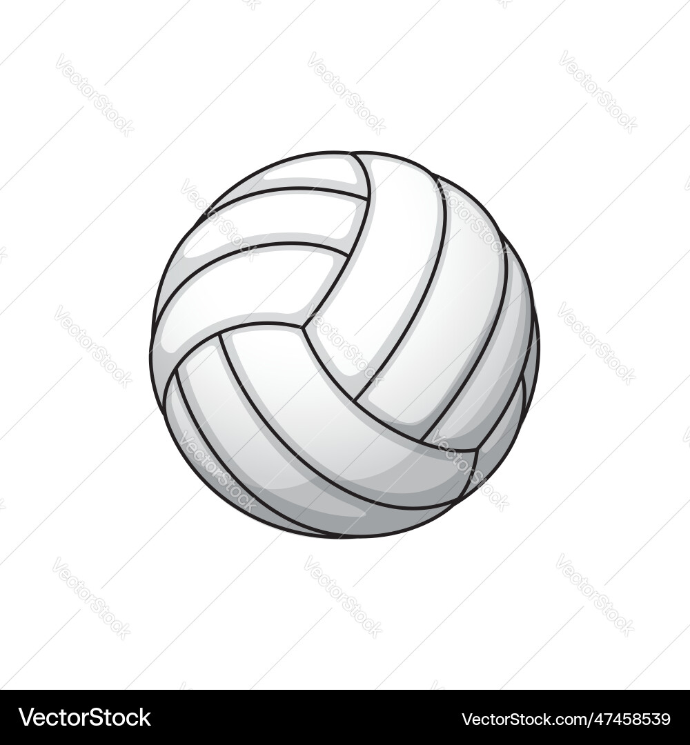 Simple classic volleyball Royalty Free Vector Image