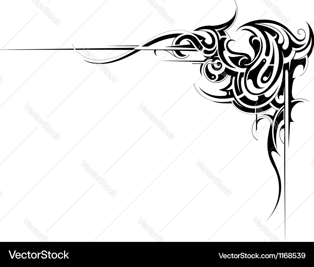 Tribal border design Royalty Free Vector Image