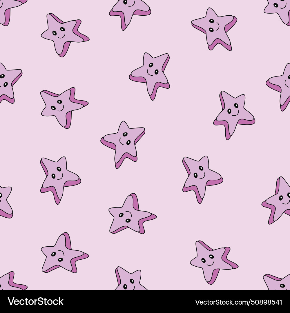Cute pink twinkle little star Royalty Free Vector Image