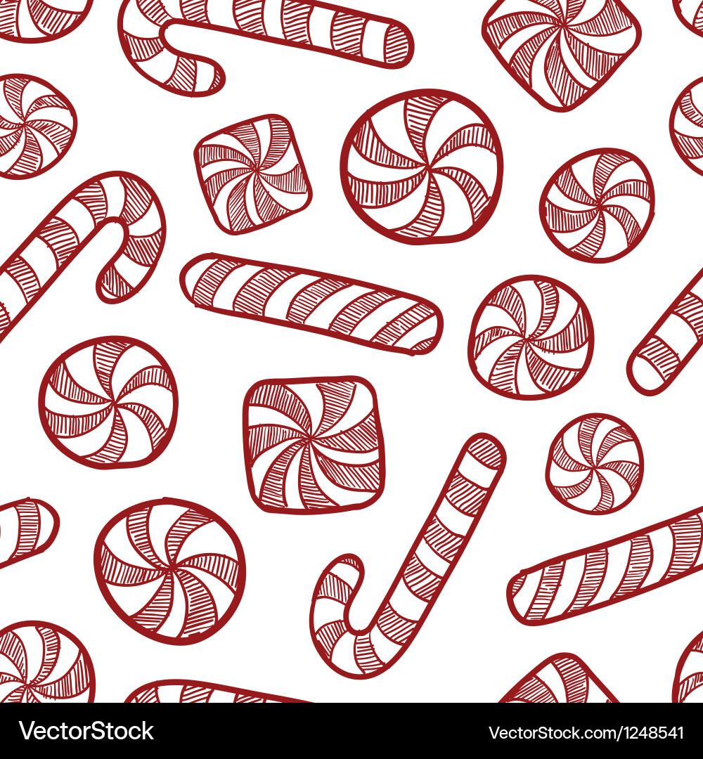 Peppermint pattern Royalty Free Vector Image - VectorStock