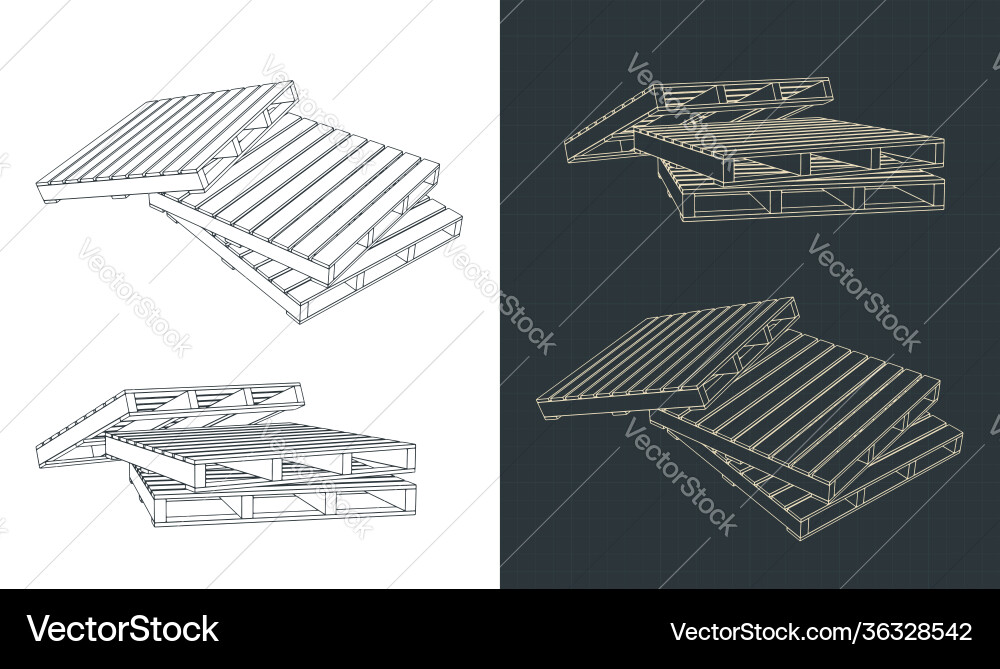 Pallets Royalty Free Vector Image - VectorStock