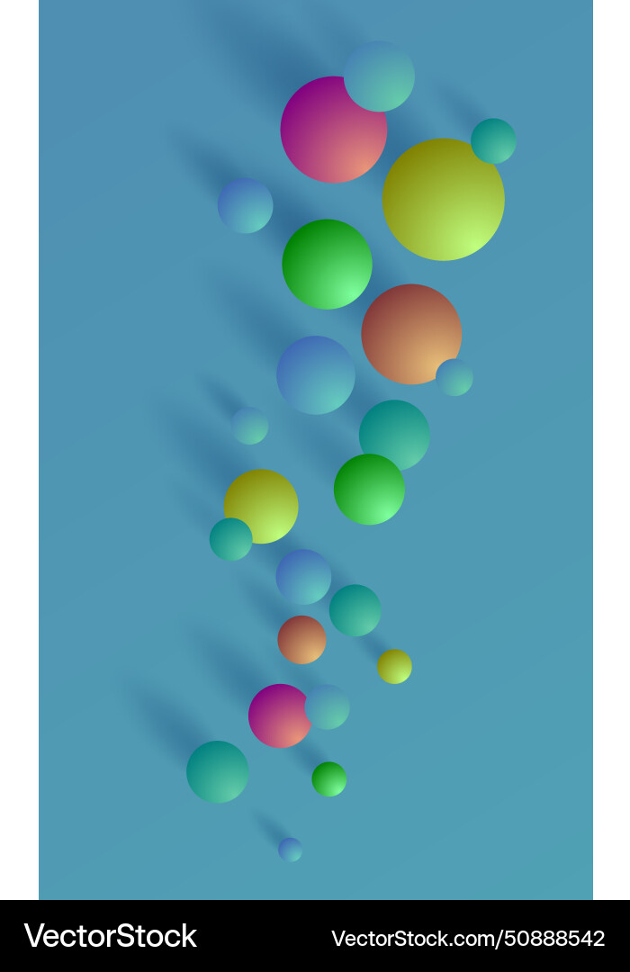 Realistic multicolored balls Royalty Free Vector Image