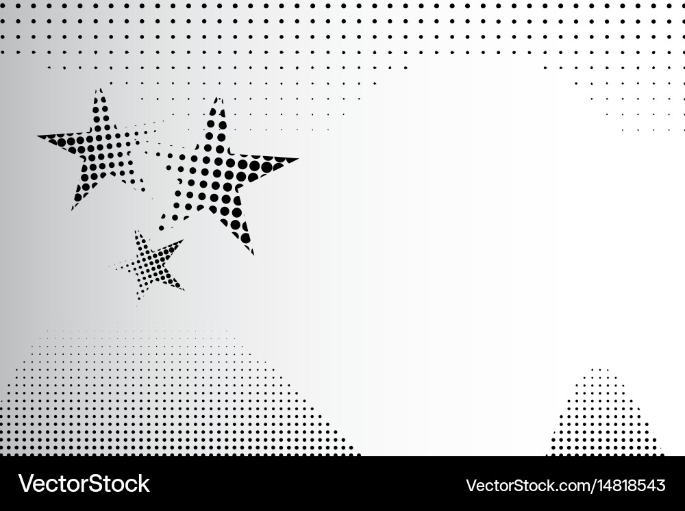 Abstract Halftone Stars Background Royalty Free Vector Image