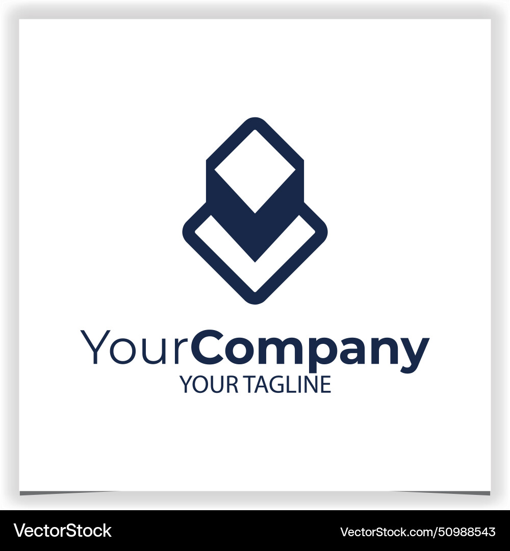 Abstract shape logo design template Royalty Free Vector