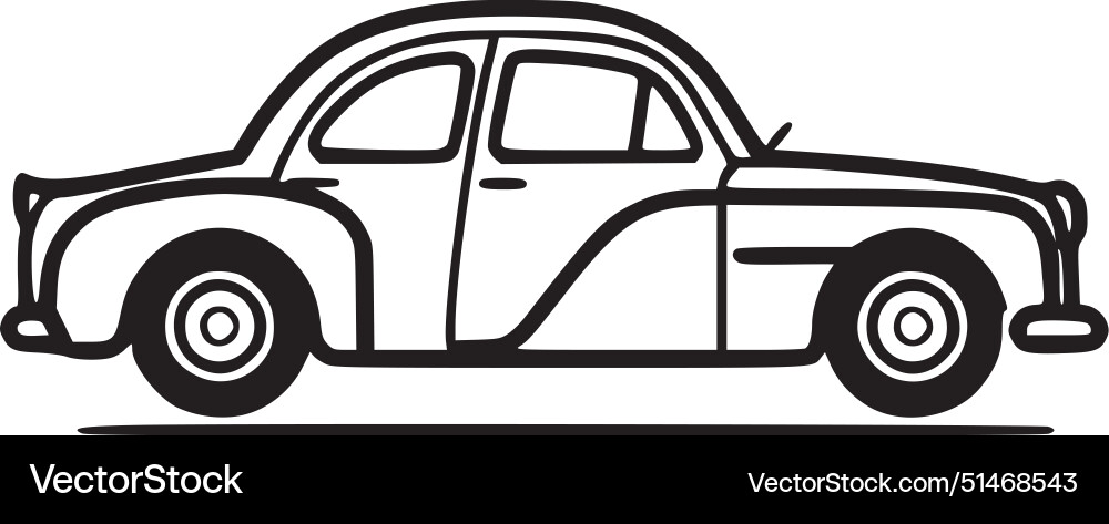 Car - minimalist and simple silhouette Royalty Free Vector