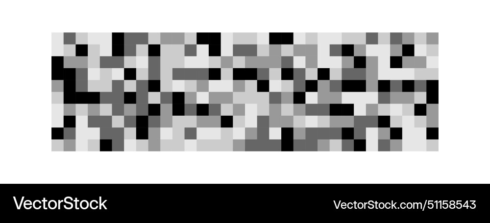 Censorship blurred texture gray pixel mosaic Vector Image