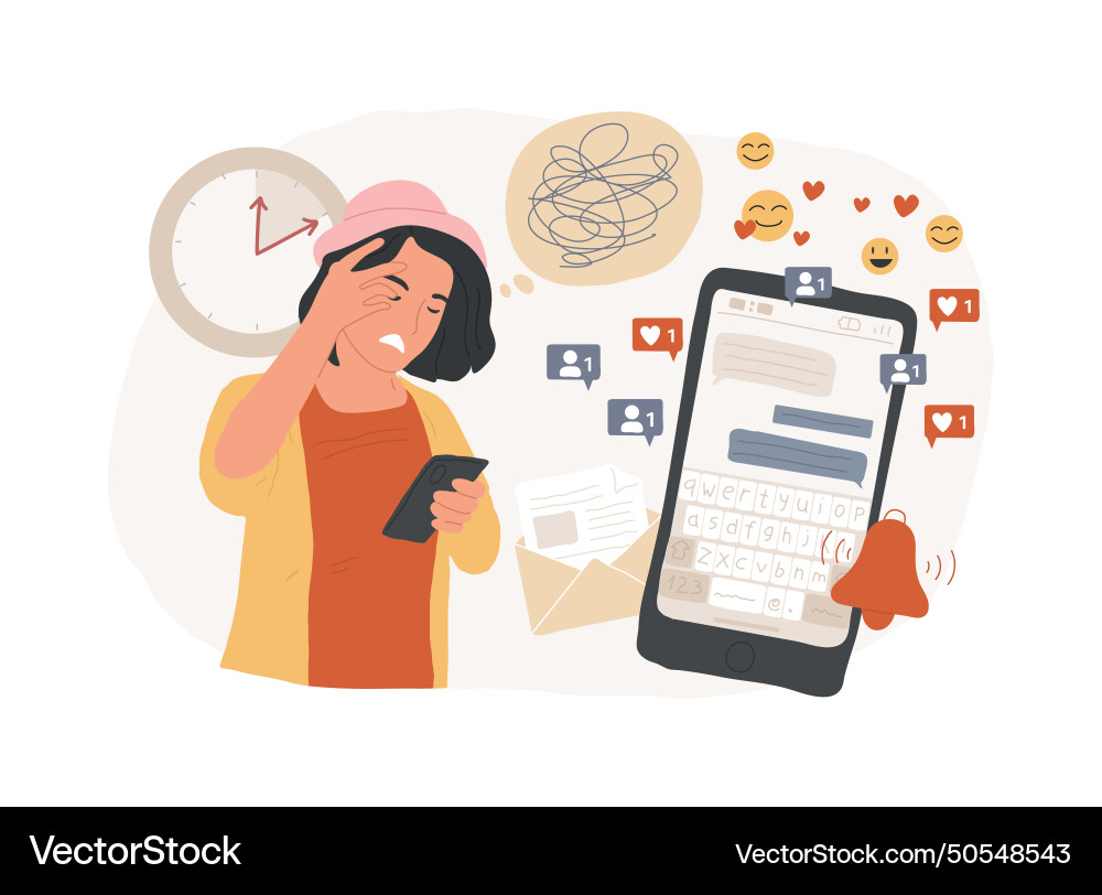 Fomo isolated concept Royalty Free Vector Image