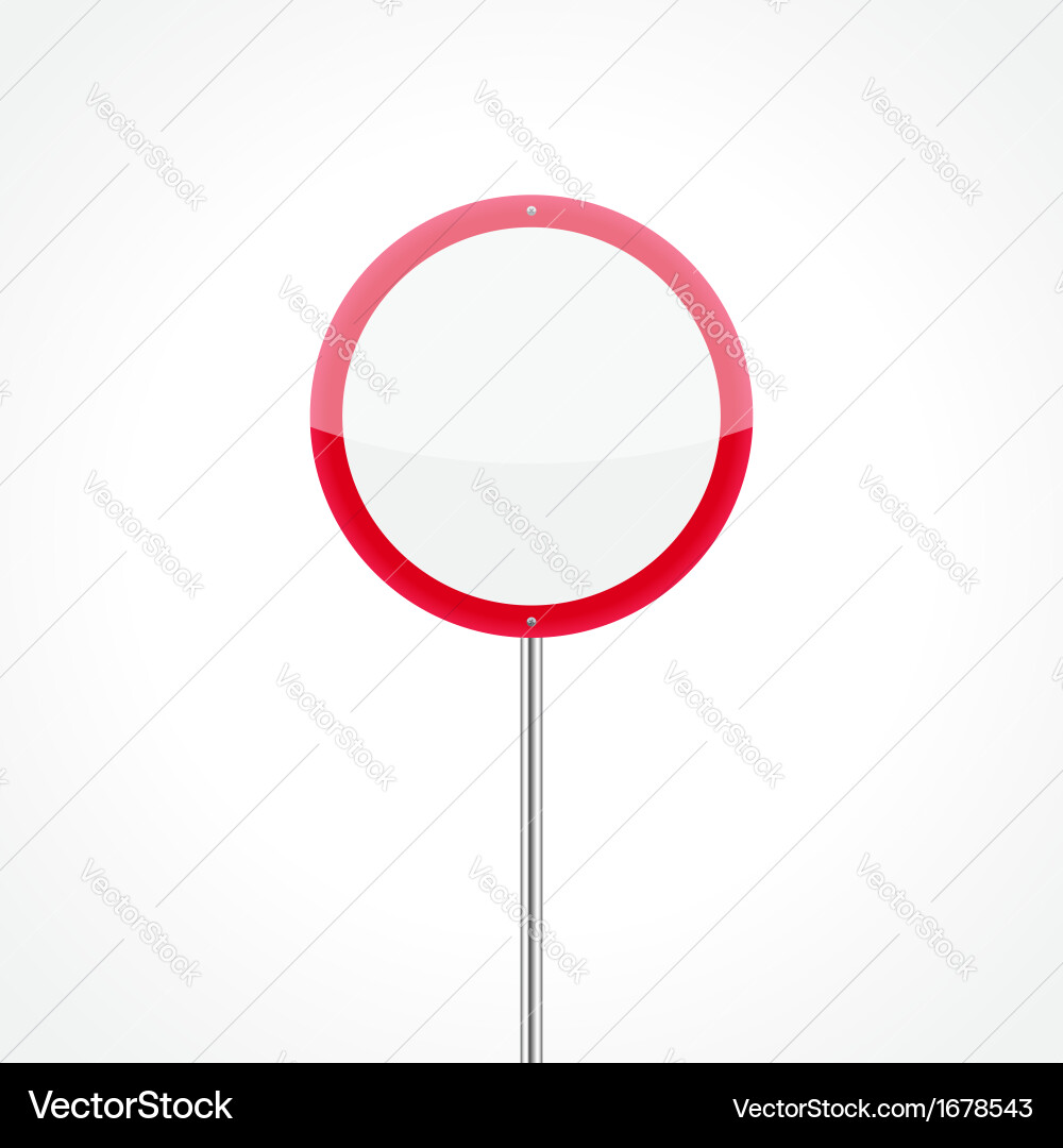 No vehicles traffic sign Royalty Free Vector Image