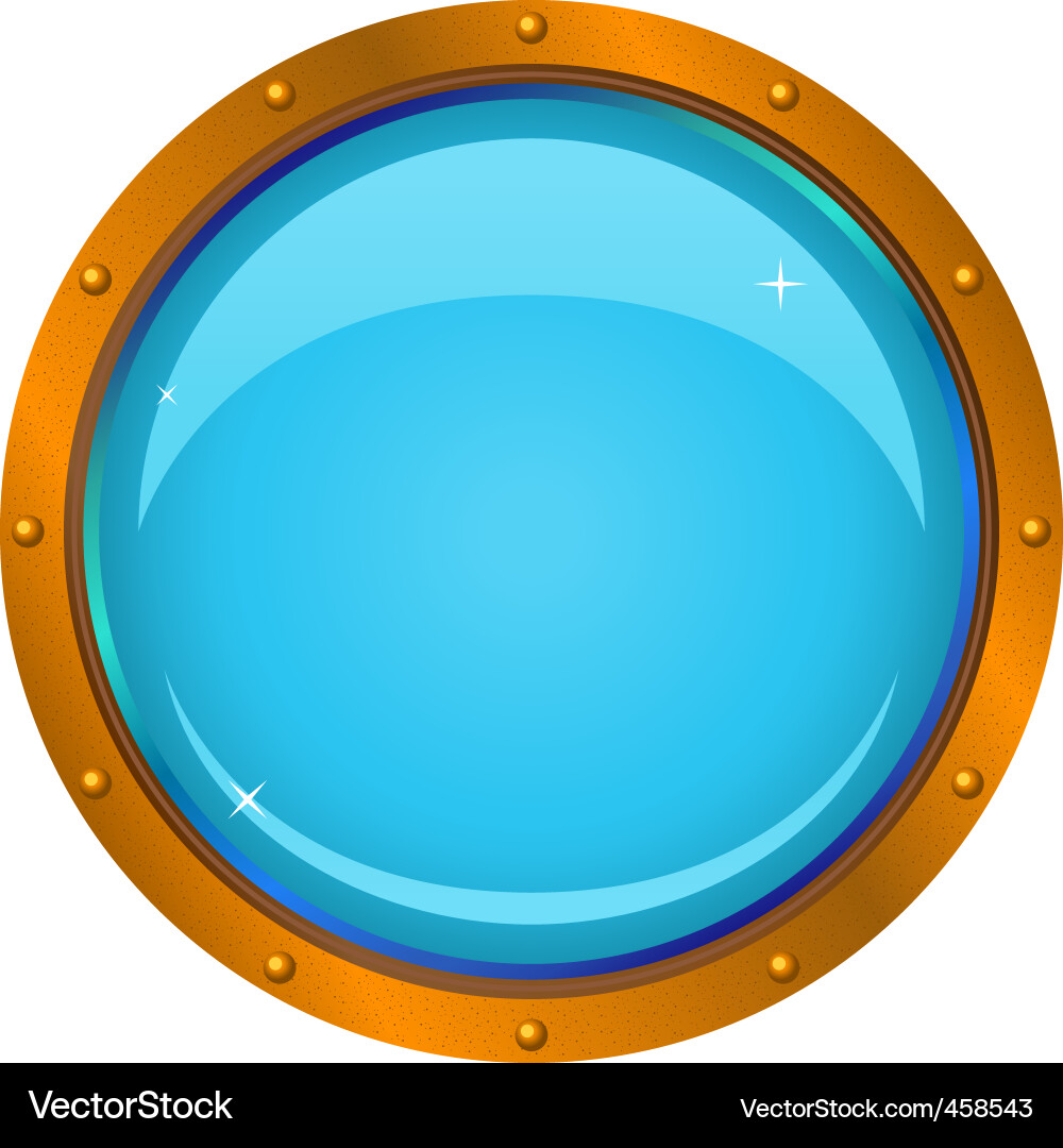 Window porthole Royalty Free Vector Image - VectorStock