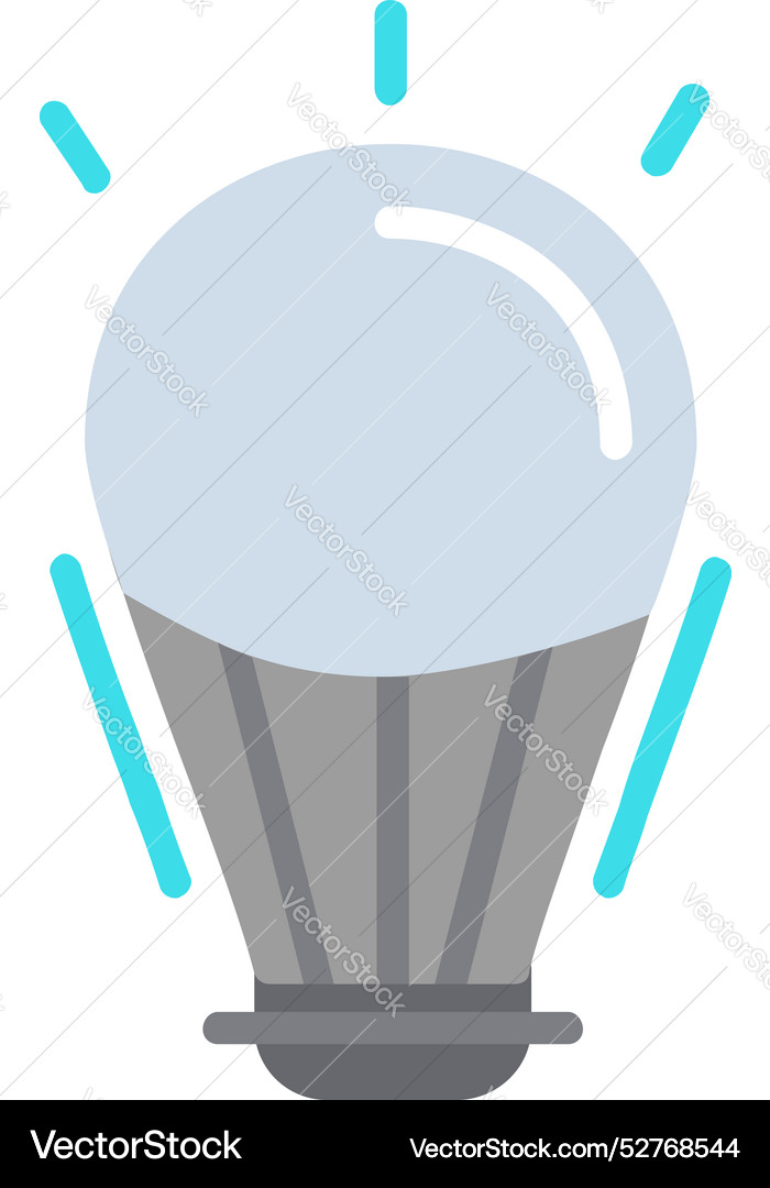 Led lamp icon design Royalty Free Vector Image