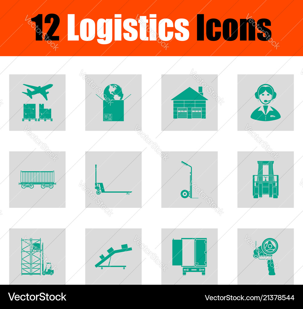 Logistics icon set Royalty Free Vector Image - VectorStock