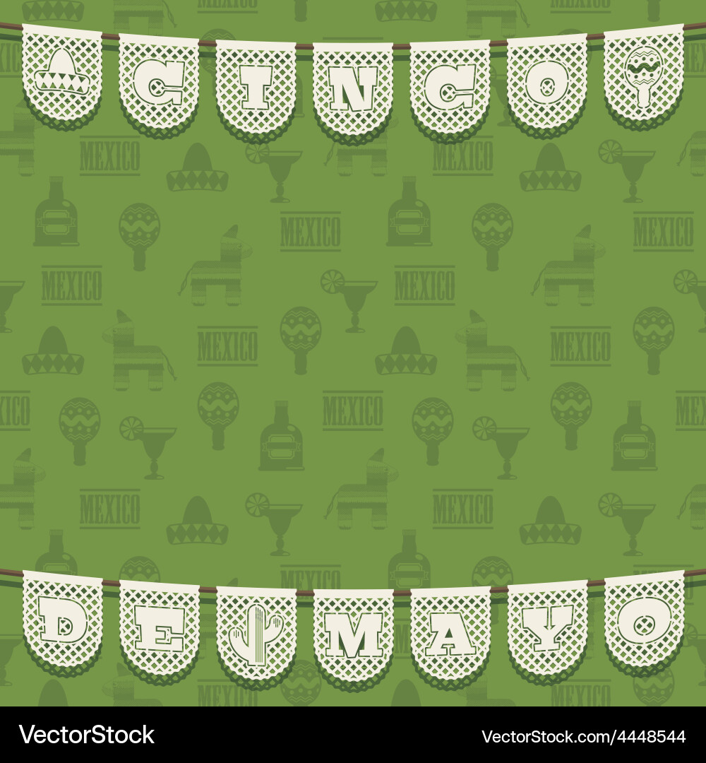 Mexican Fiesta Pattern Royalty Free Vector Image