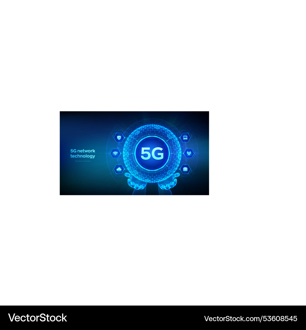 5g network wireless systems internet of things Vector Image