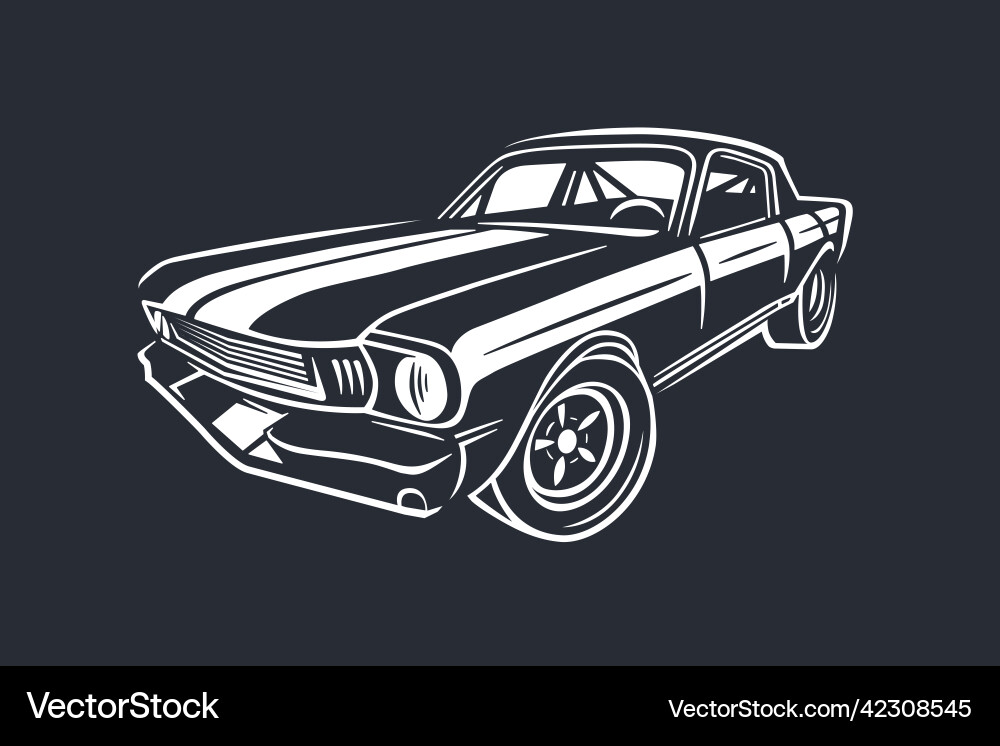 Car street racing Royalty Free Vector Image - VectorStock