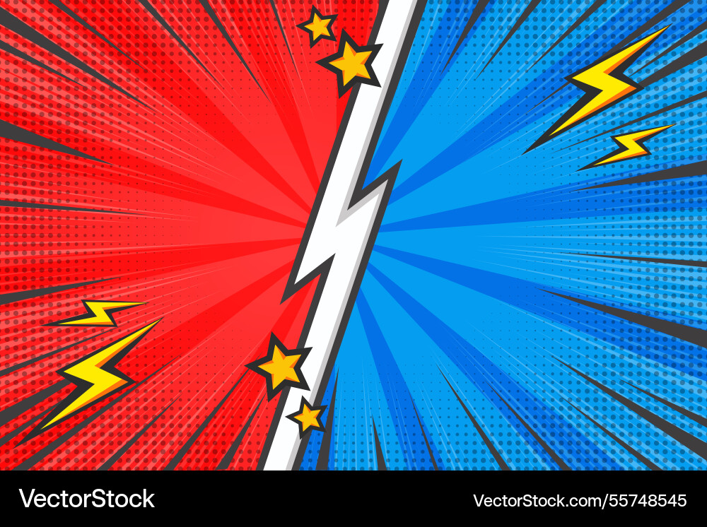 Comic Clash Background Royalty Free Vector Image