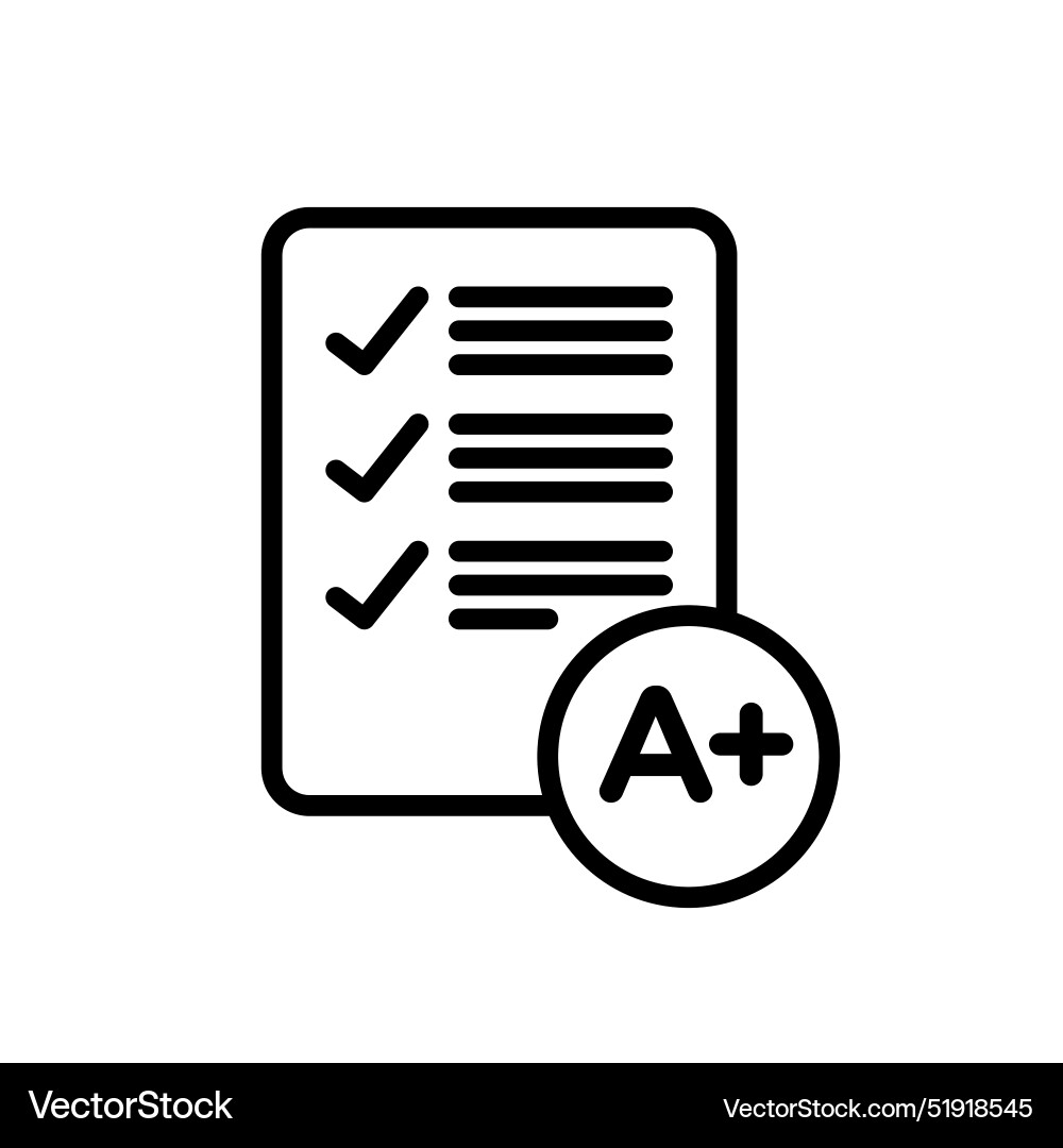 Grades icon outline set collection or pack Vector Image