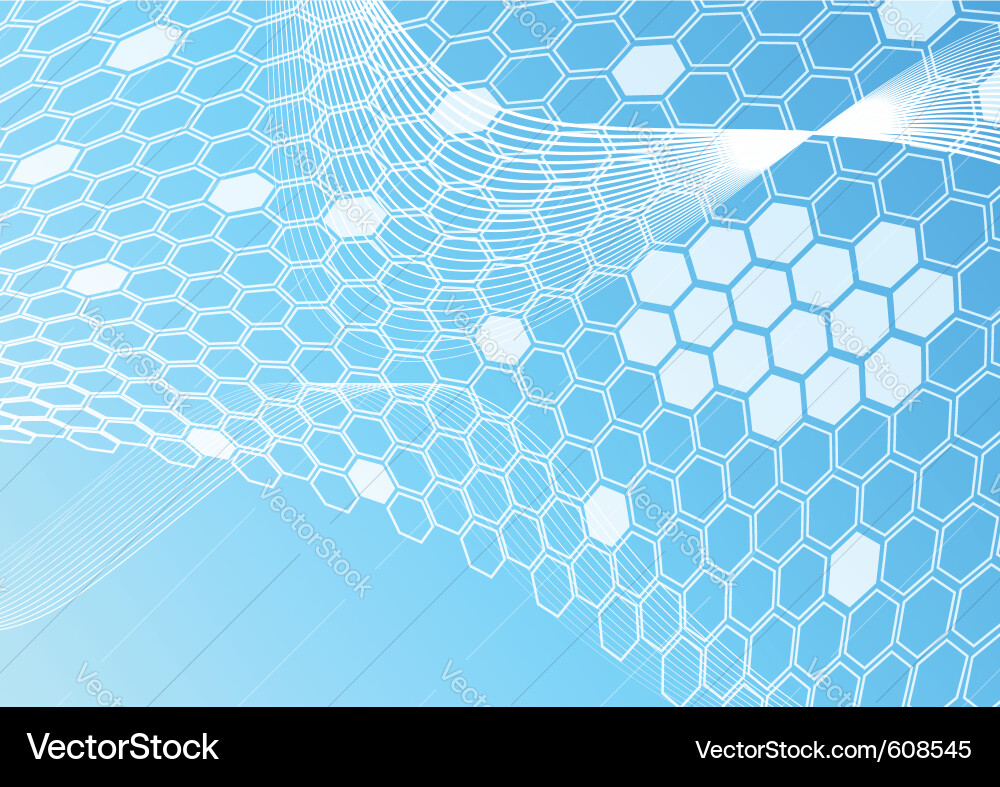 Honeycomb card template Royalty Free Vector Image