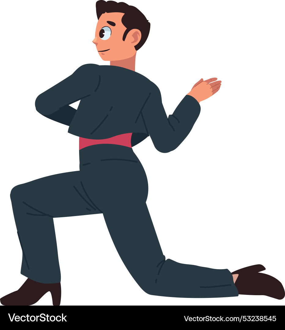 Man flamenco dancer character Royalty Free Vector Image