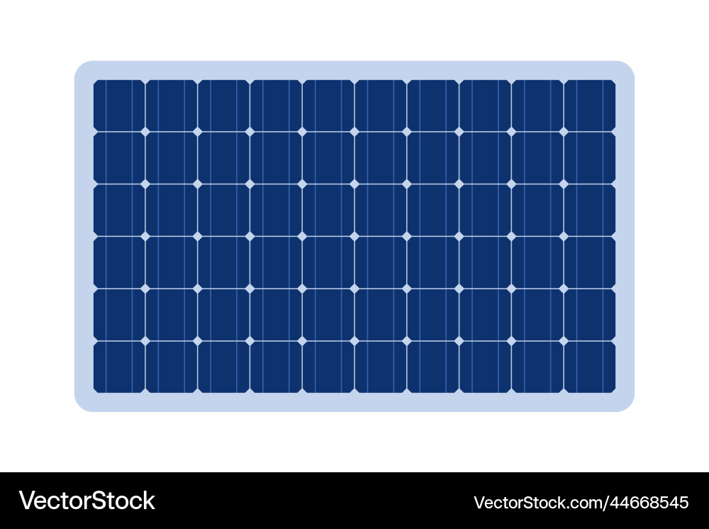 Solar panel grid module sun power electric Vector Image