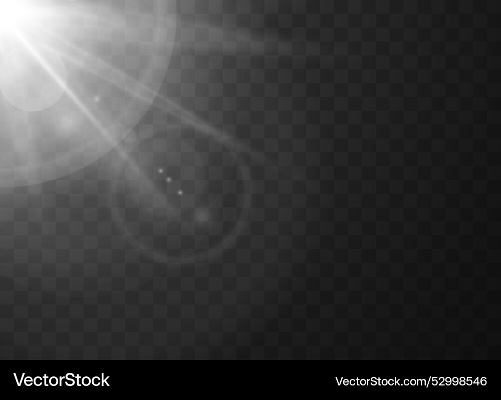 Effects of sunlight with bright Royalty Free Vector Image