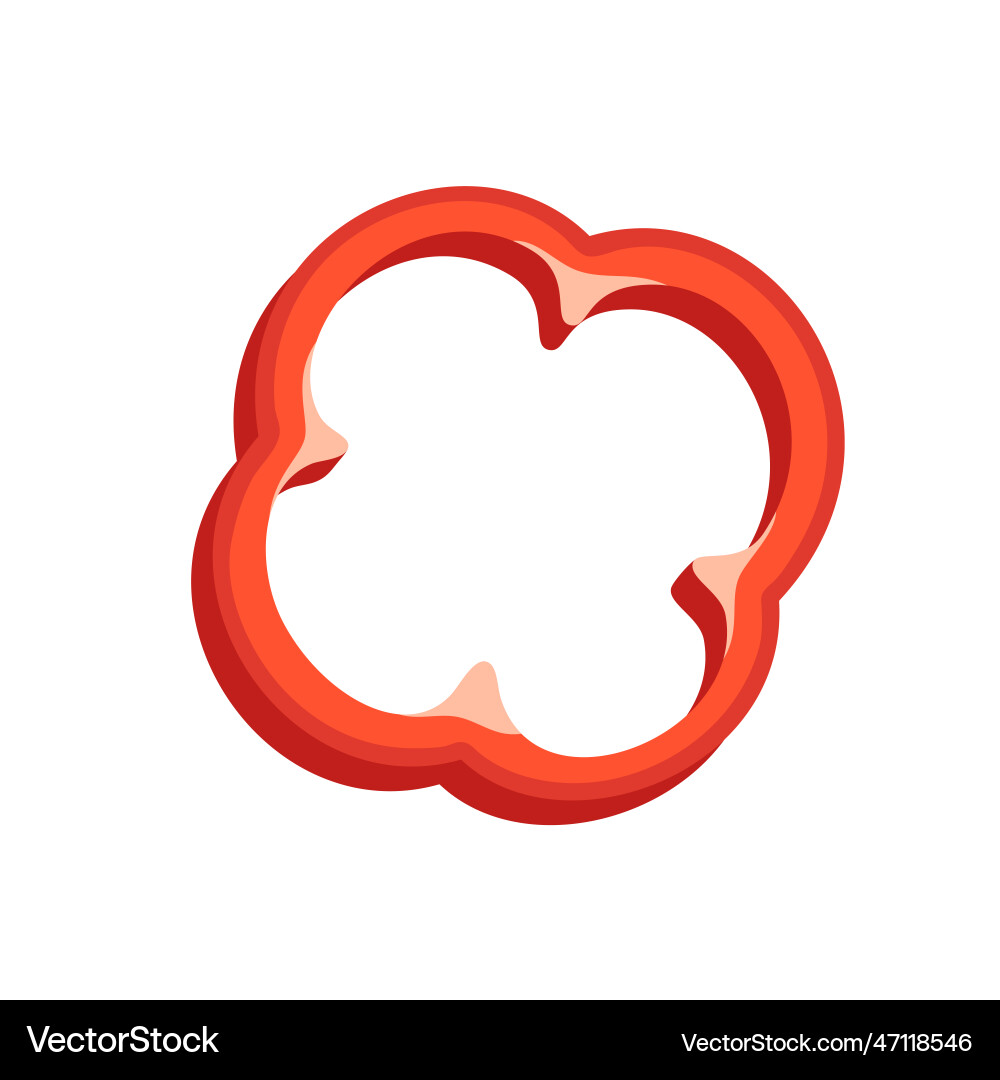 Sweet red bell pepper Royalty Free Vector Image