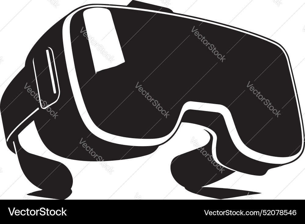 Virtual vista iconic design with vr goggles Vector Image