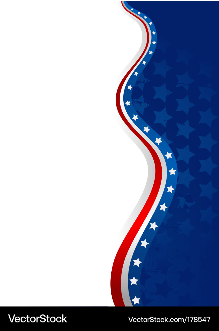 American flag background Royalty Free Vector Image