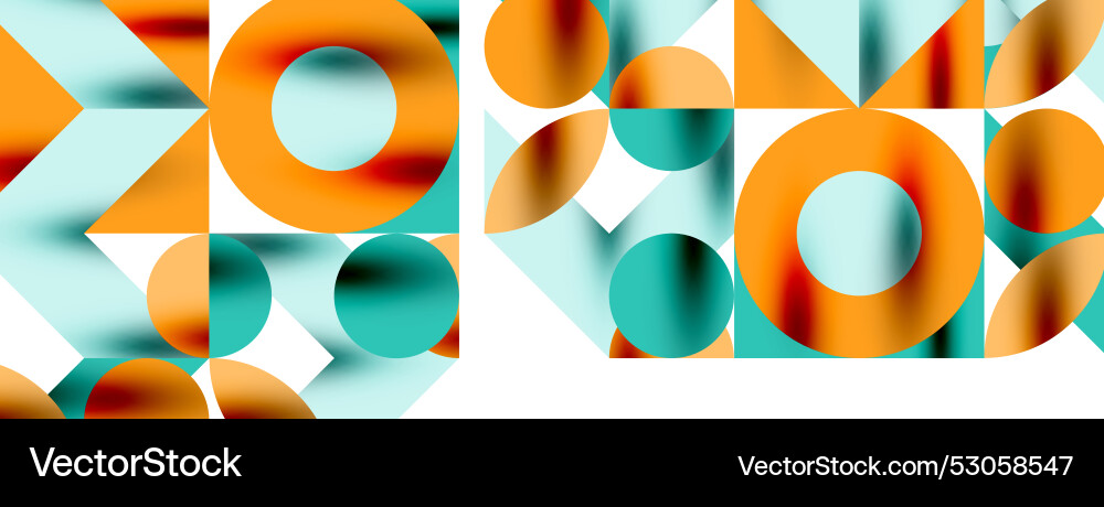 Circle pattern round elements with lines Vector Image