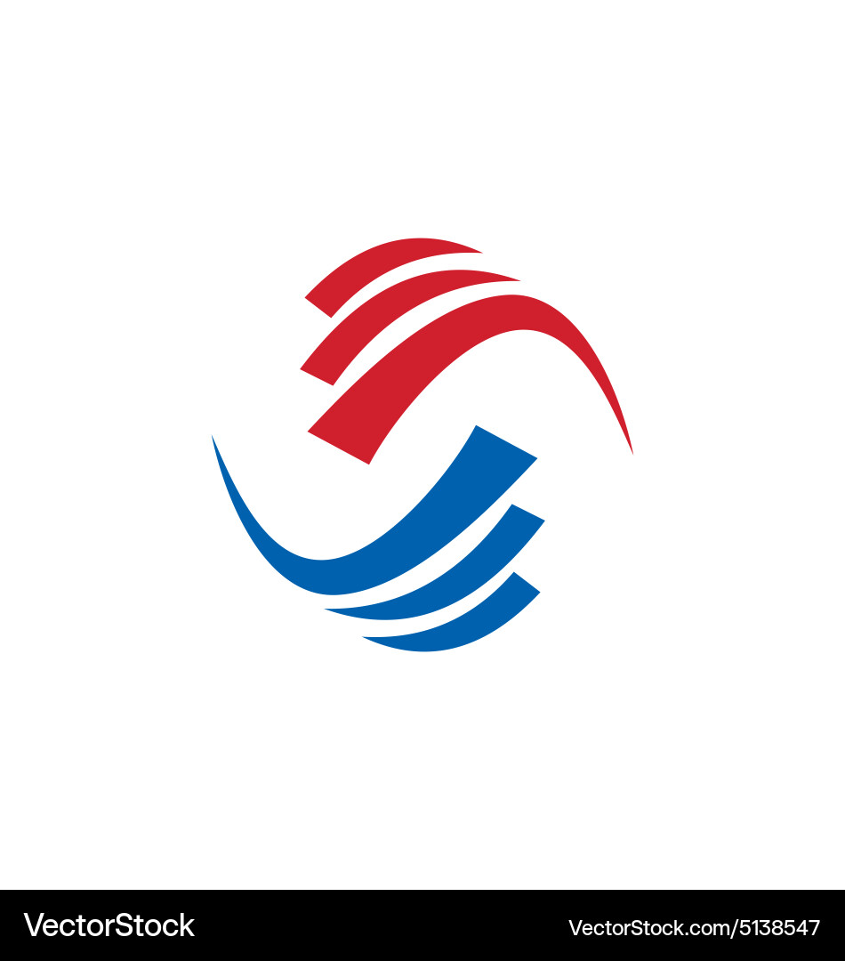 Circle swirl abstract connect technology logo Vector Image