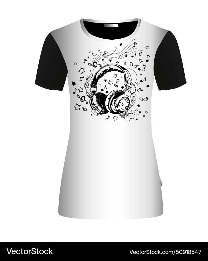 Music design abstraction headphones Royalty Free Vector