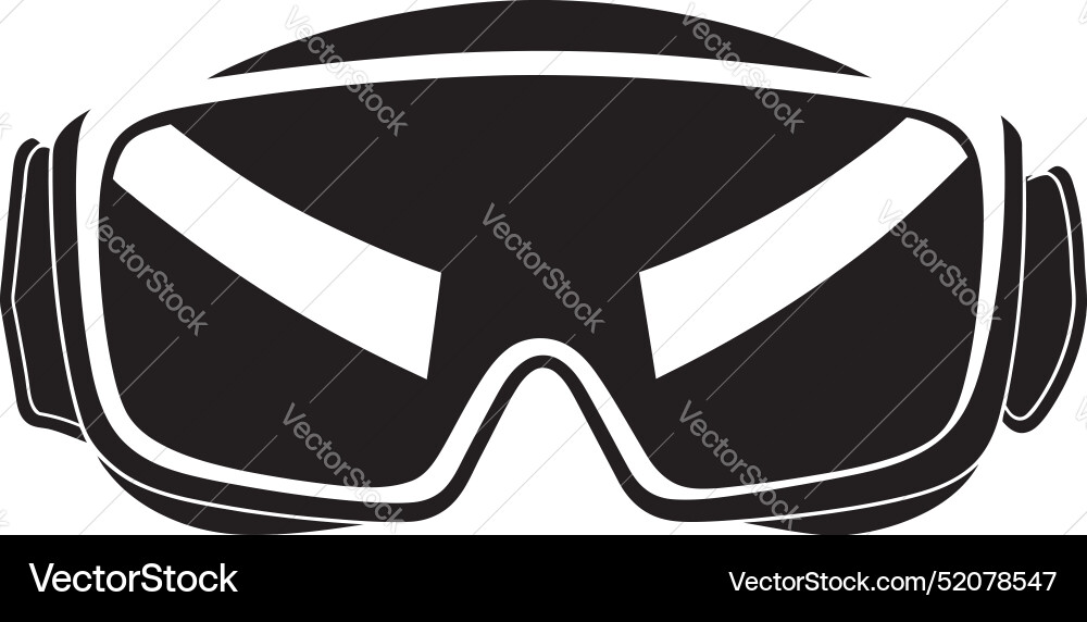 Reality revolution logo with vr goggles Royalty Free Vector