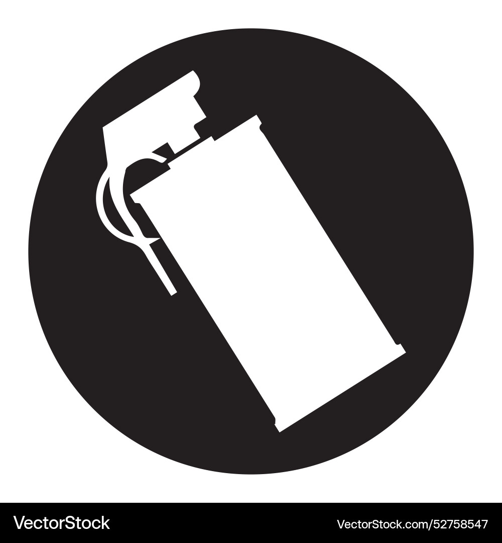 Smoke grenade military icon Royalty Free Vector Image
