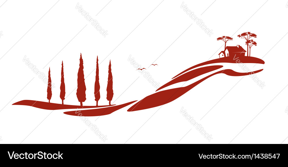 Toskana Royalty Free Vector Image - VectorStock