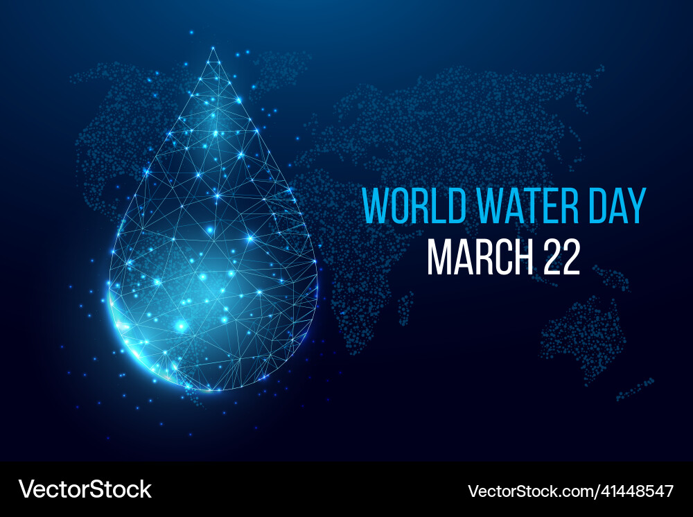World water day concept banner template Royalty Free Vector