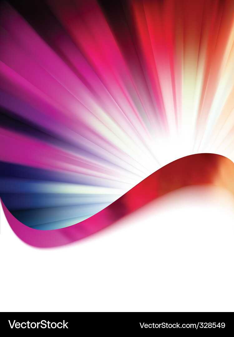 Color rays Royalty Free Vector Image - VectorStock