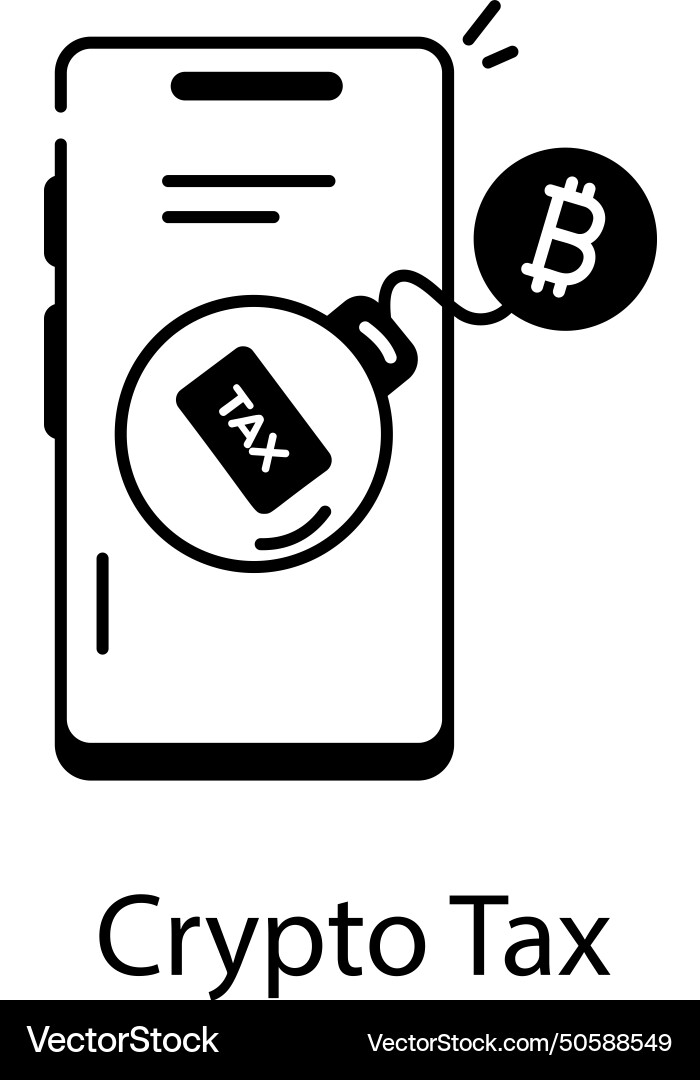 Crypto trading line icon Royalty Free Vector Image