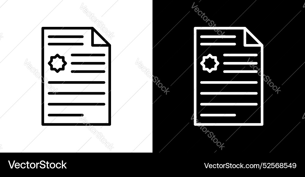 License icon set on white background Royalty Free Vector