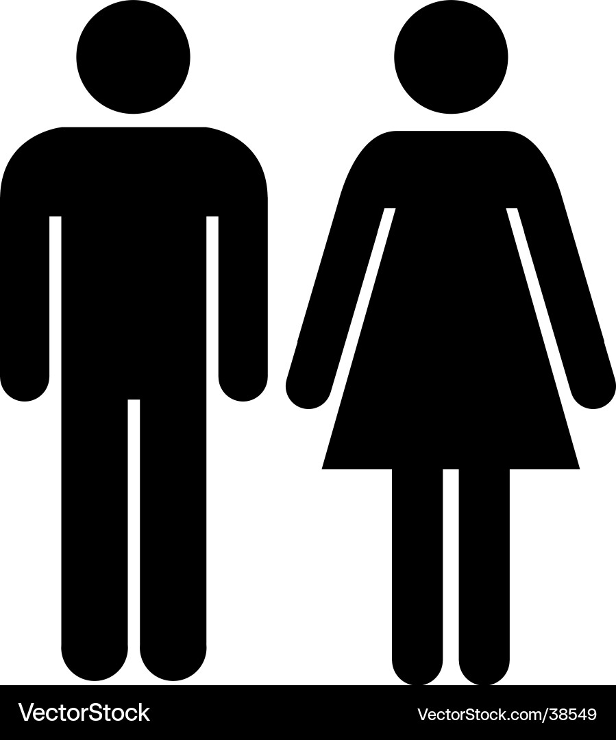 Man and Woman Sign Illustration Royalty Free Vector Image