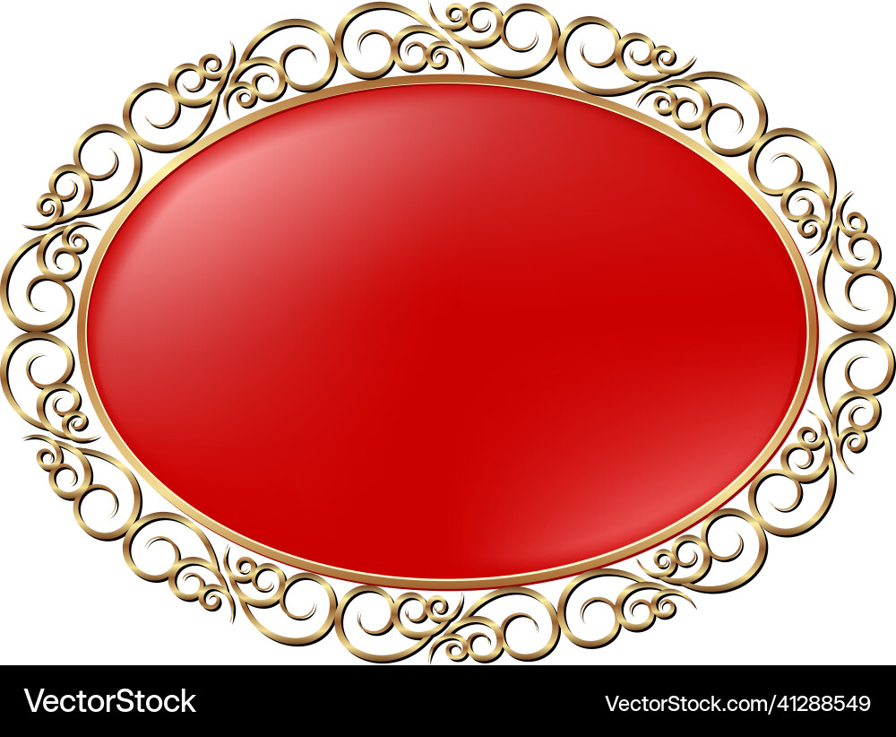 Red frame Royalty Free Vector Image - VectorStock