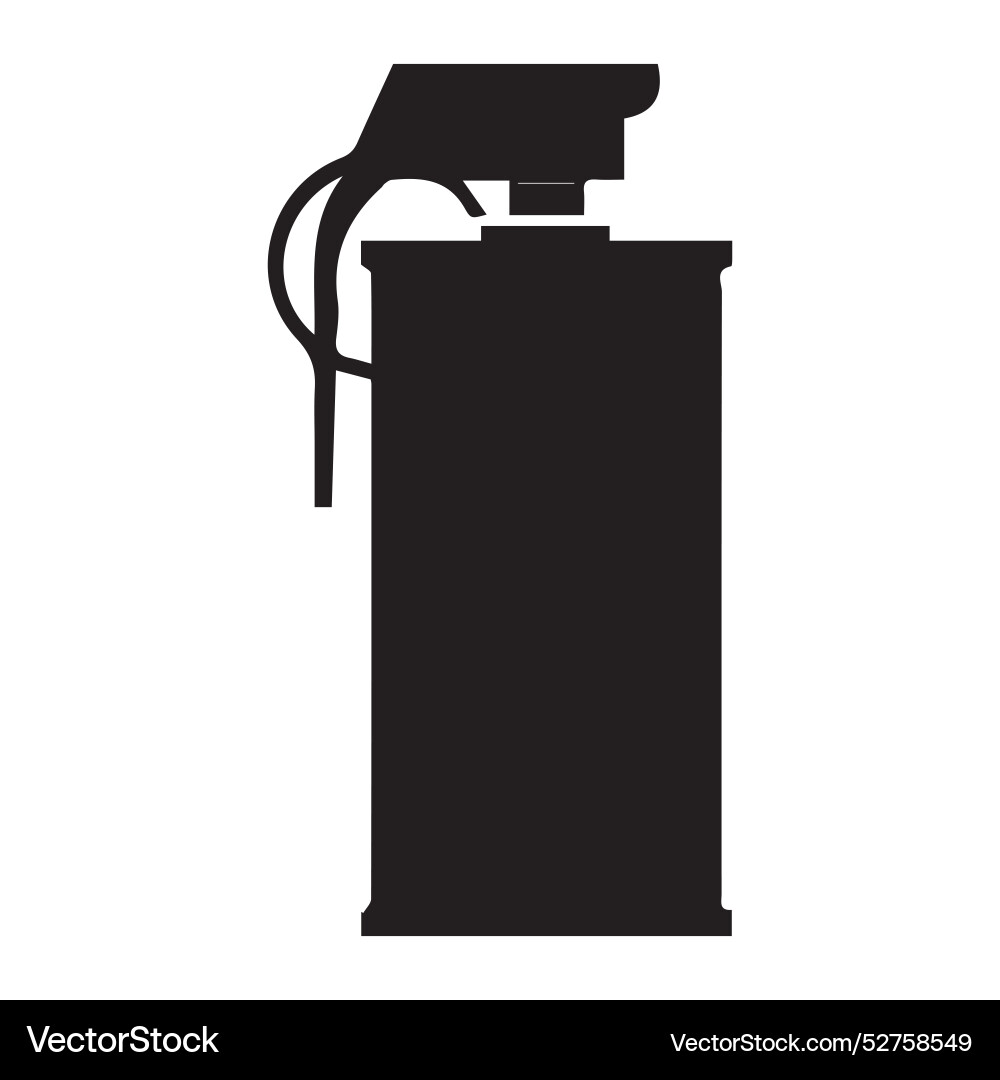 Smoke grenade military icon Royalty Free Vector Image